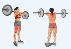 Barbell cleans and jerks – sets of exercises