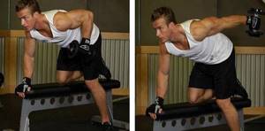 Bent-over arm extension: technique and video